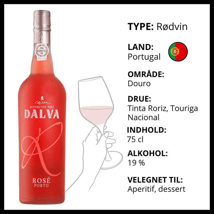 Portvin, Dalva Rosé Porto (Portugal) | Køb Dalva Portvin her - Gaestus
